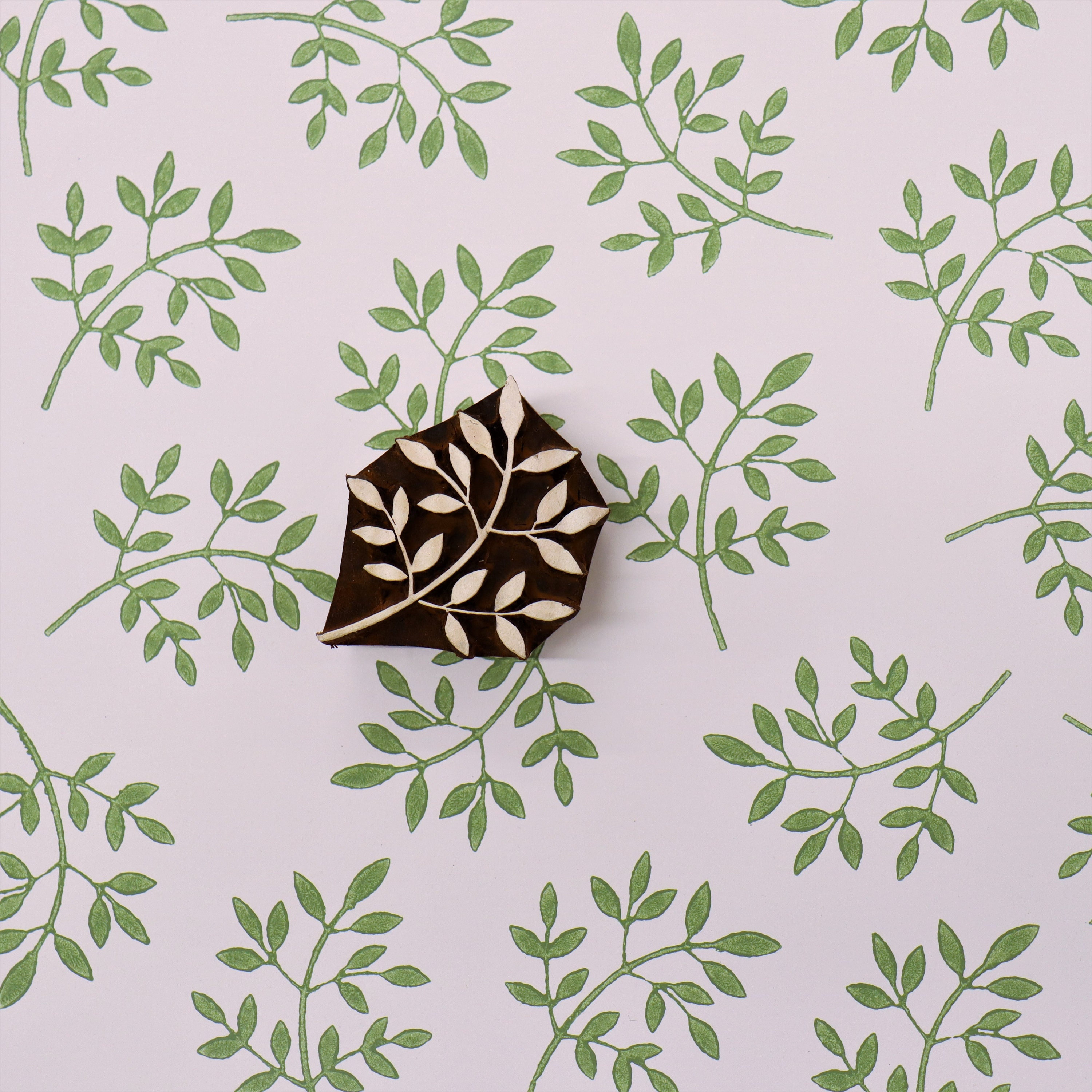 Indian Wooden Printing Block Leaf Bunch - Etsy