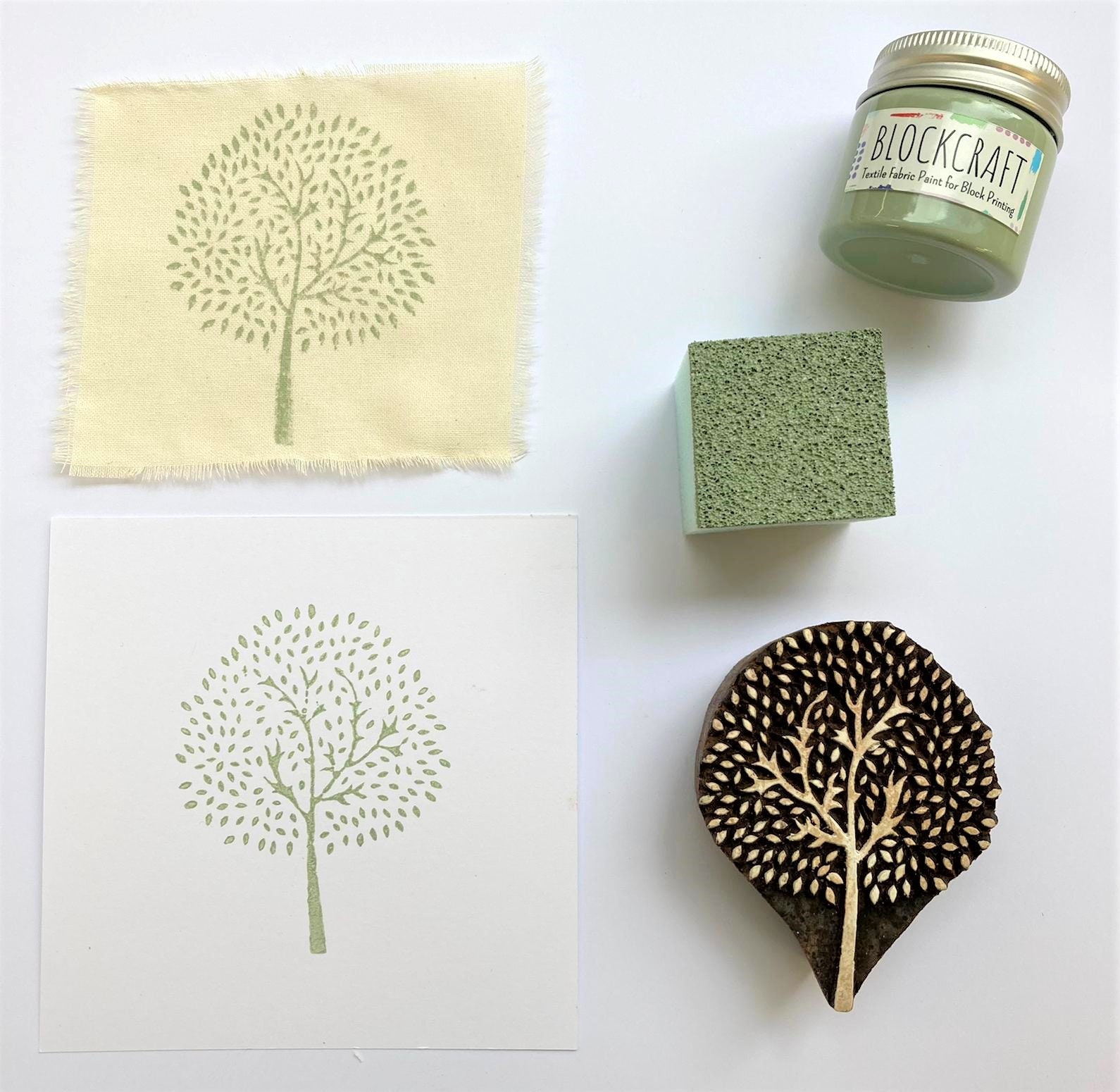 Indian Wooden Printing Block - Indian Tree - Etsy UK