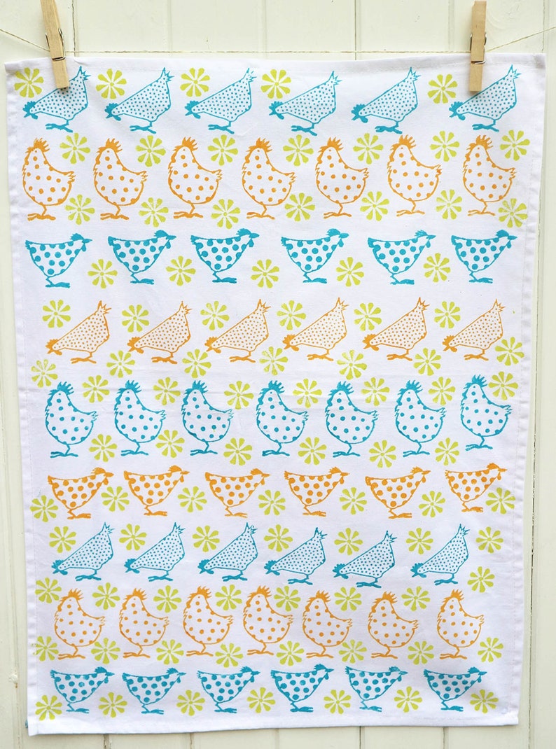 Indian Block Printing Set 3 Chickens | Etsy