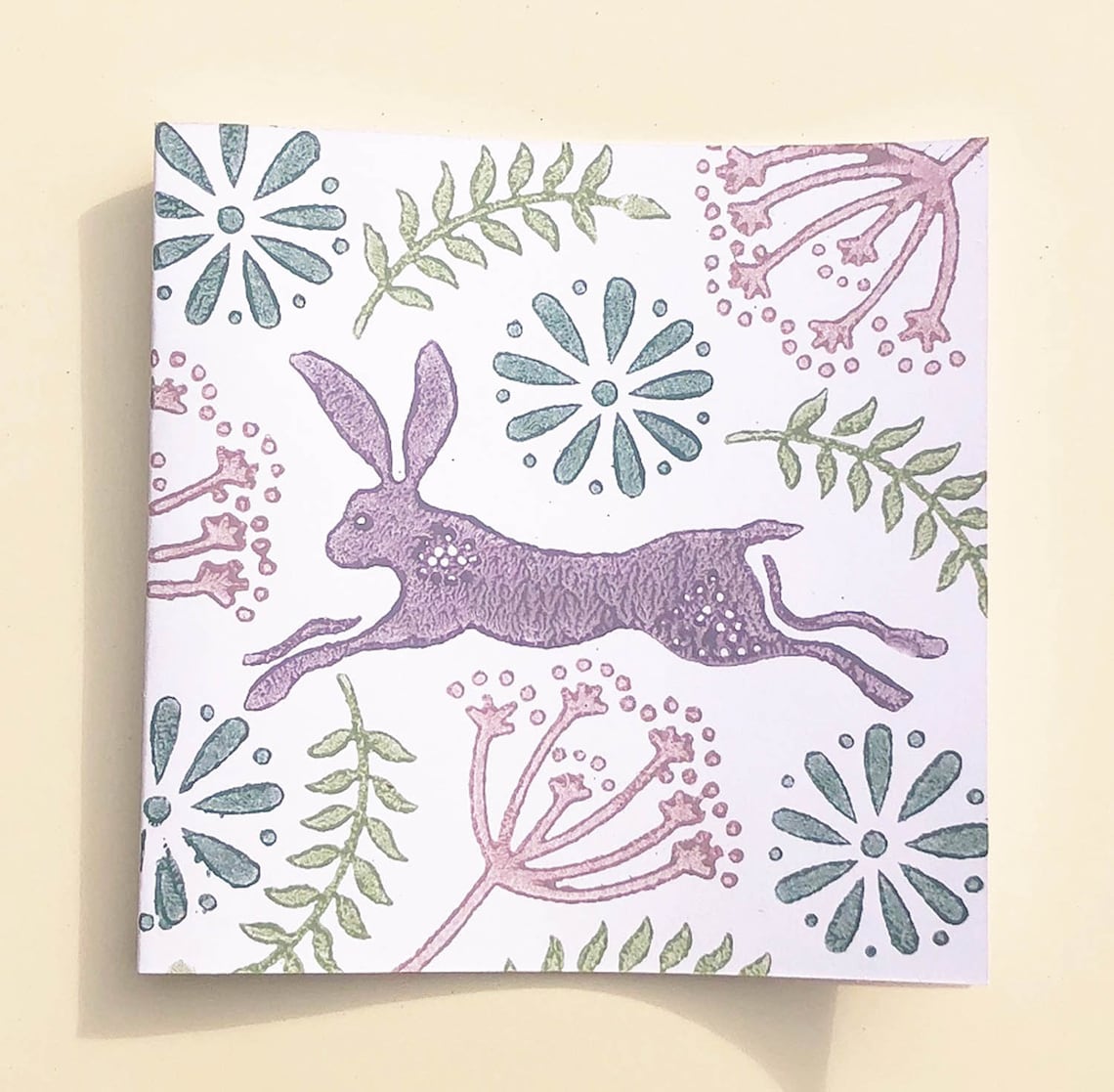 Indian Block Printing Set Hares and Seed Heads | Etsy