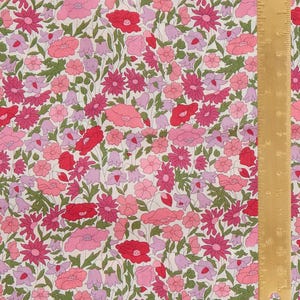 Liberty Fabrics - Poppy Forest C Liberty Tana Lawn Fabric - Liberty of London - Pink Green ...