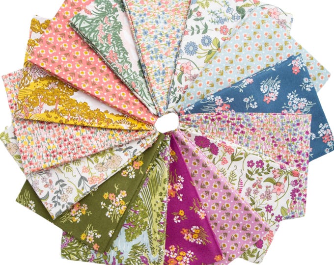 Liberty Flower Botanists Walk Quarter Bundle - 15 Precut Pieces ...