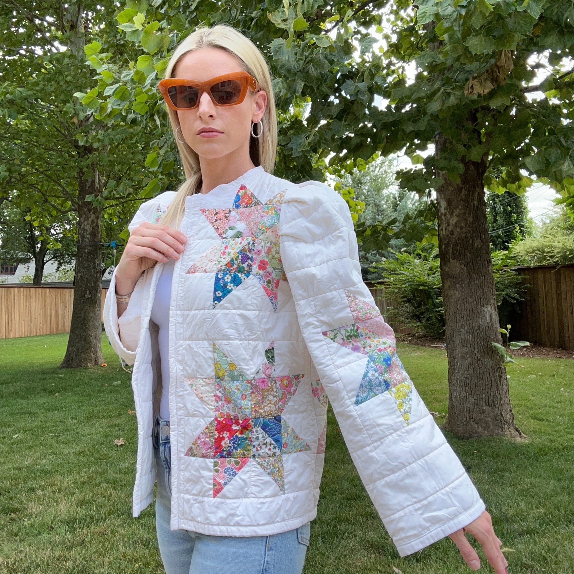 Quilt Coat Puff Sleeve Handmade Coat Liberty of London One of a Kind ...