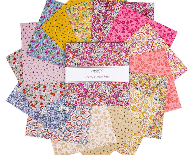 Liberty Fabrics - Liberty Flower Shop 5” Stacker - 42 Precut Squares ...
