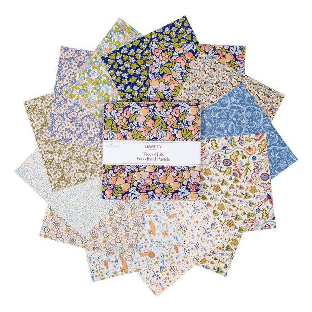 Liberty Tree of Life Woodland Pastels 10” Stacker – 42 Precut Squares ...