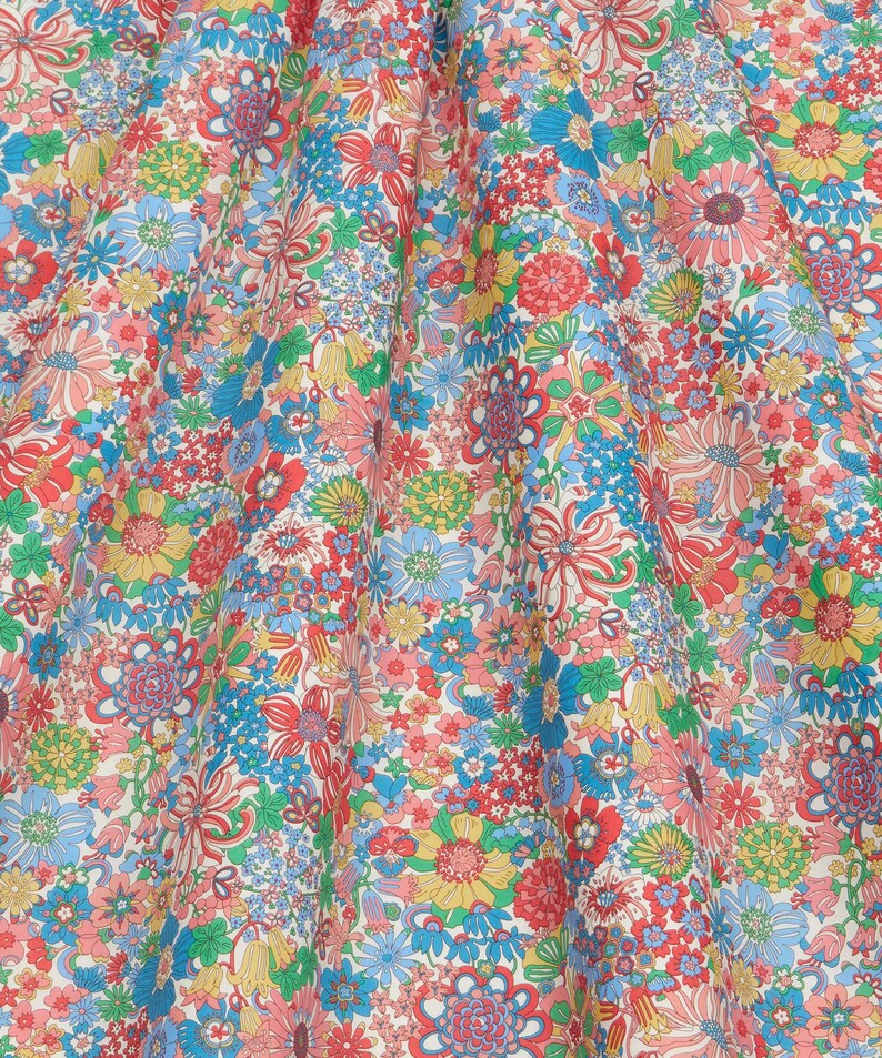 Liberty Fabrics - Rainbow Garden A Tana Lawn Cotton Liberty of London ...