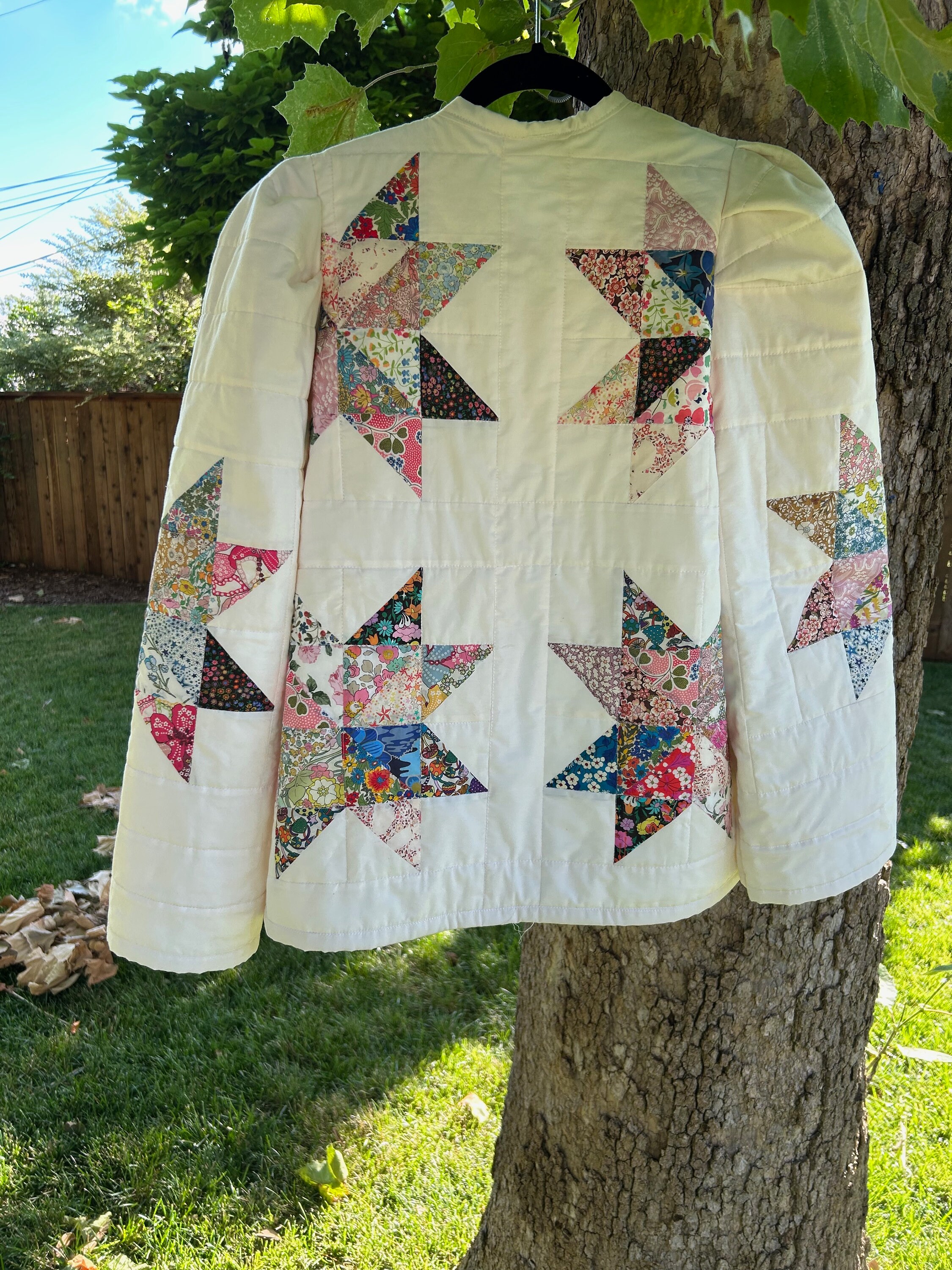 Quilt Coat Puff Sleeve Handmade Coat Liberty of London One of a Kind ...