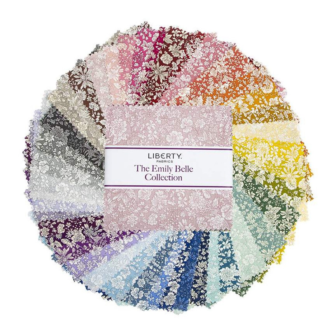 Liberty of London Fabric Emily Belle 10 Stacker Charm Pack Riley Blake ...
