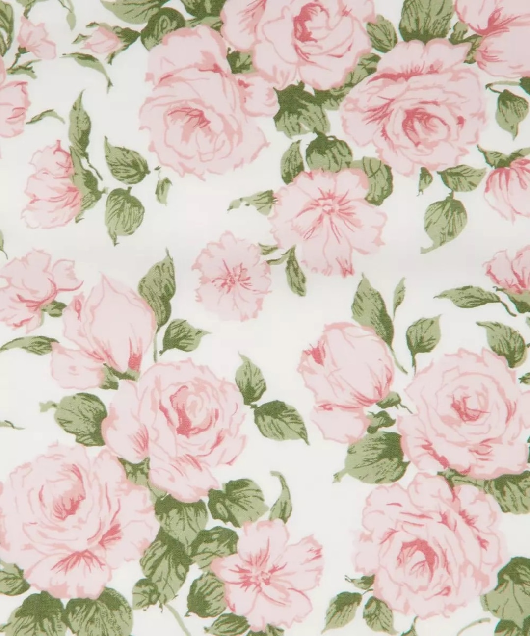 Liberty of London - Carline Rose Tana Lawn Cotton - Pink Floral Fabric ...