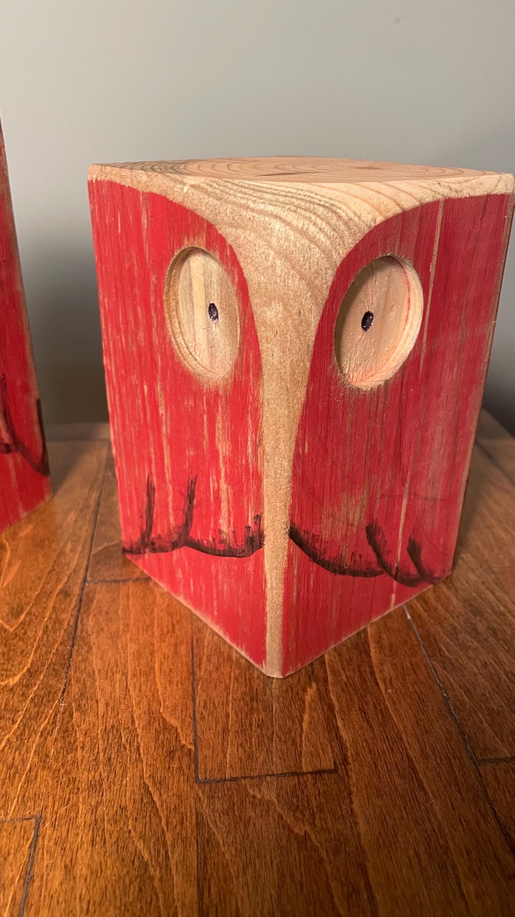 Rustic Wood Owl Set | Handmade Decor - Etsy