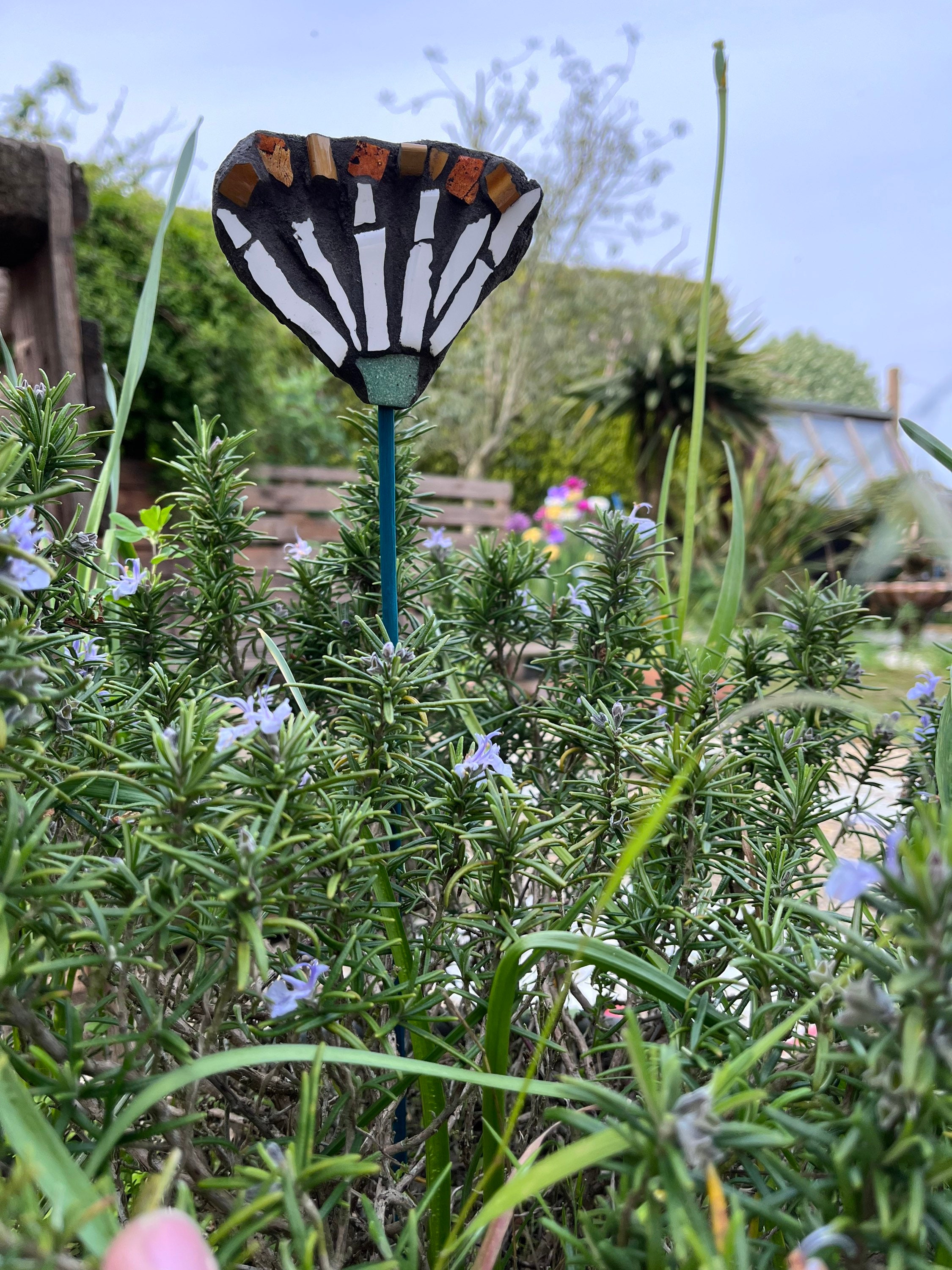 Plant Stake, Mosaic Plant Stake - Etsy UK