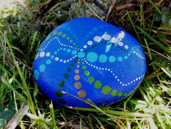 Royal Blue Background Stone