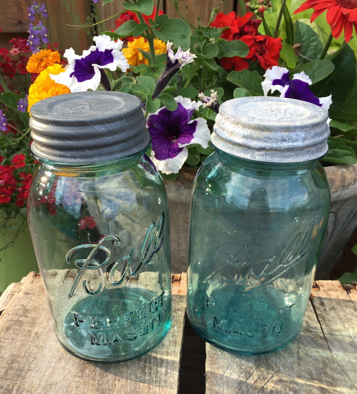 Vintage Blue Ball Perfect Mason Jars for WEDDINGS-BEST PRICED | Etsy