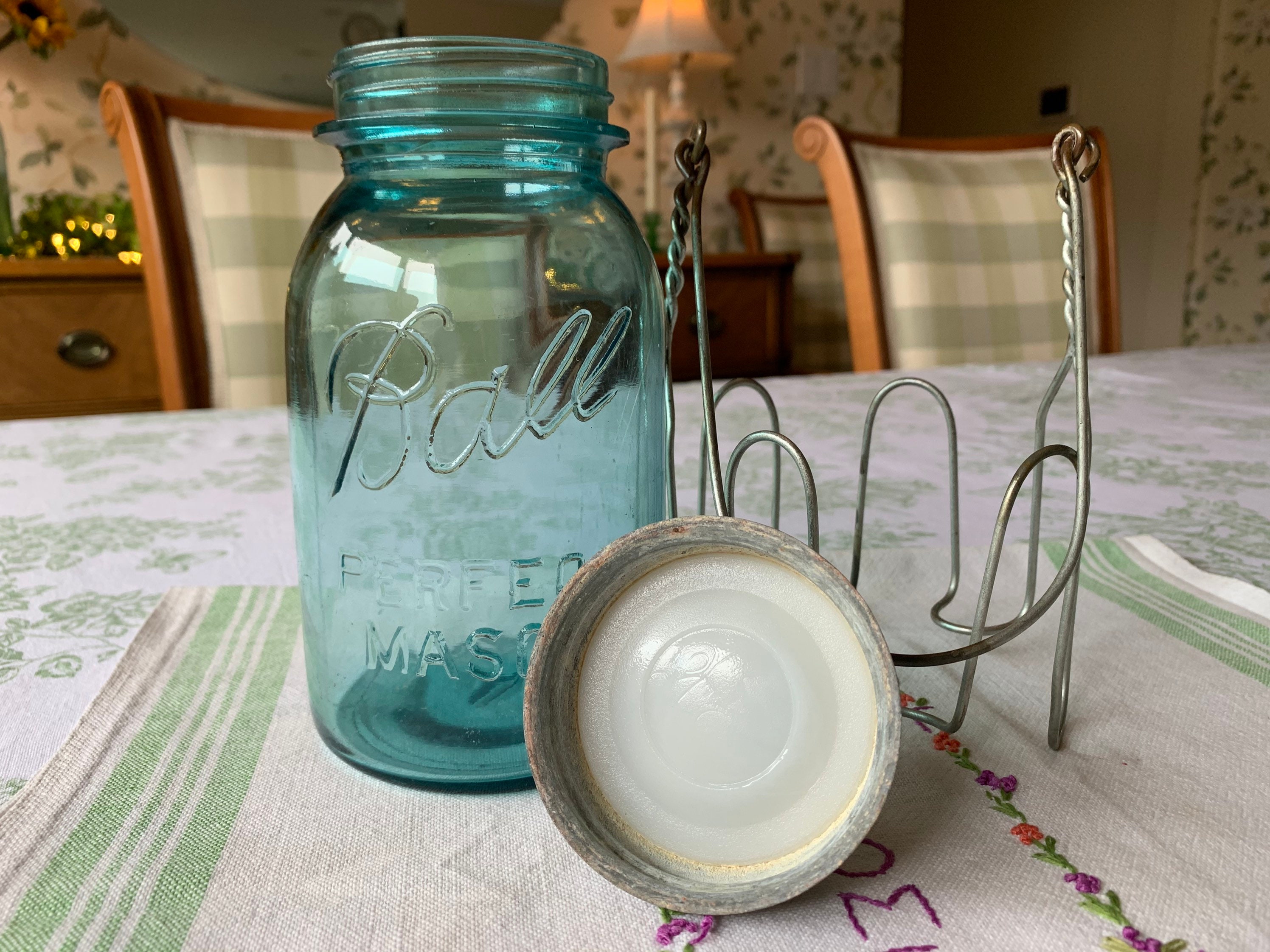 Vintage Wire Canning Jar Lifter-Holds Wire Bail Jars for quart | Etsy