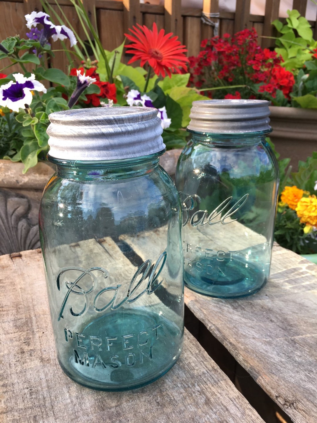 Vintage Blue Ball Perfect Mason Jars for WEDDINGS-BEST PRICED on Etsy ...