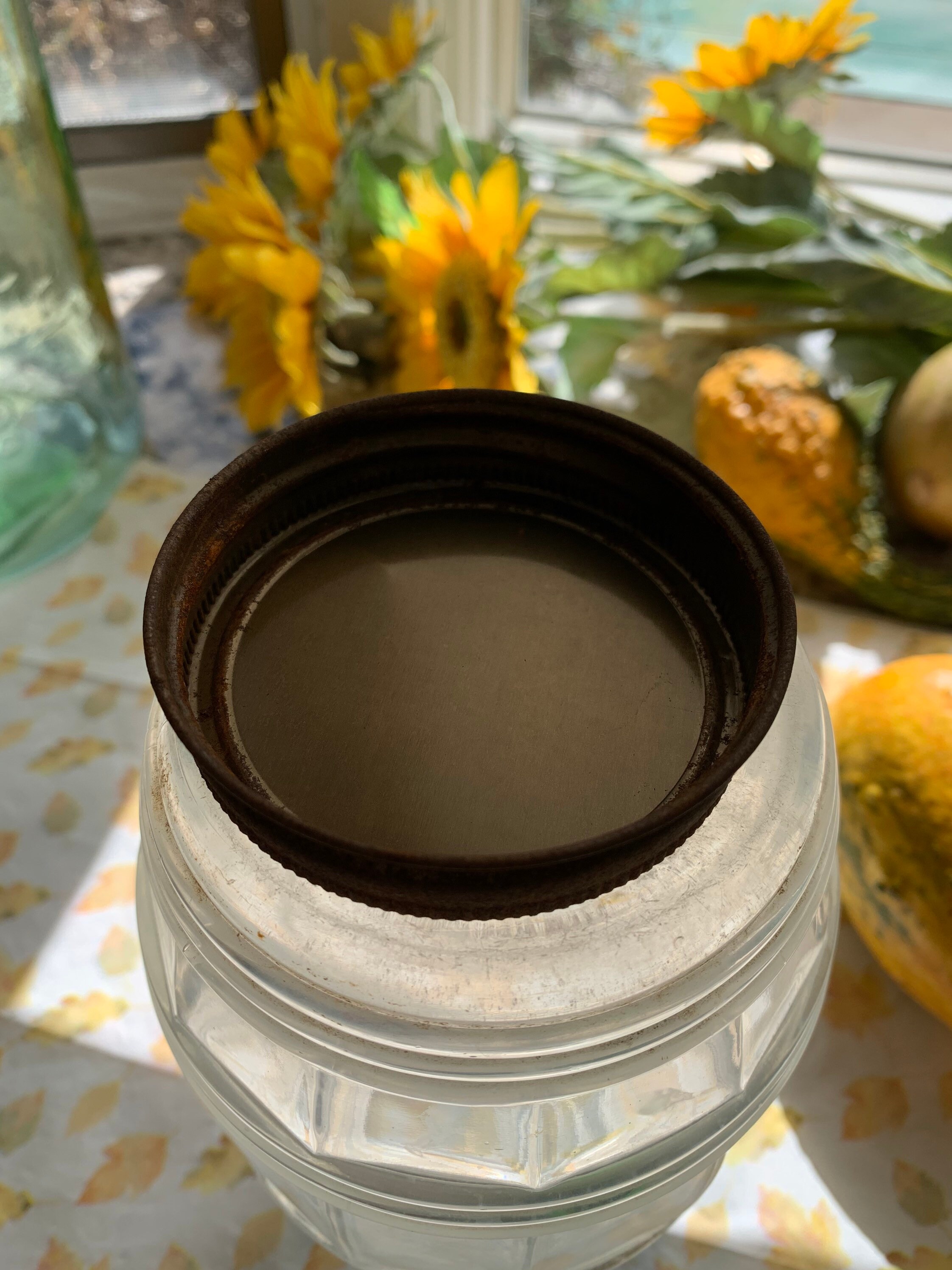 Vintage Dixie Brand Peanut Butter Jar Hazel Atlas Glass Barrel | Etsy