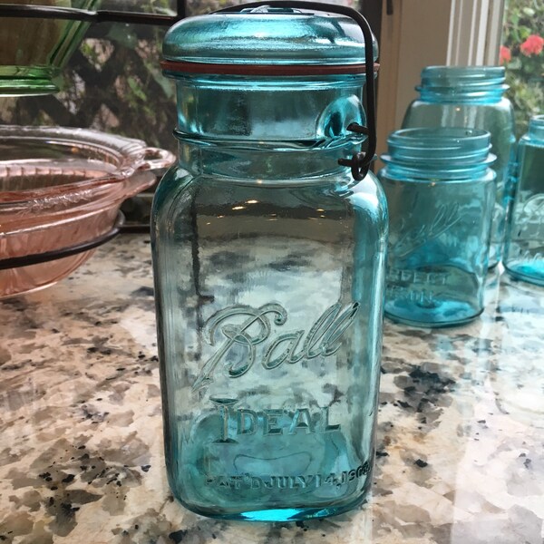 Blue Ball Jars - Etsy