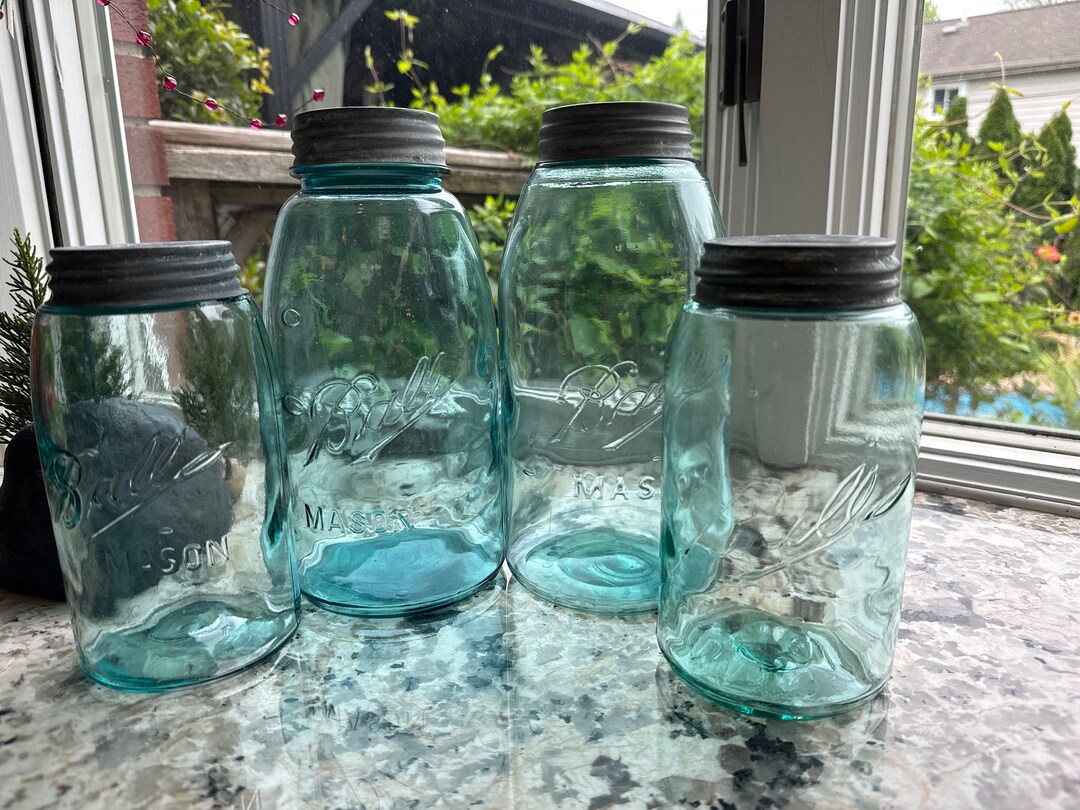 Vintage Dropped Shoulder Blue - Green/hand Scripted Dropped A -4 Ball ...