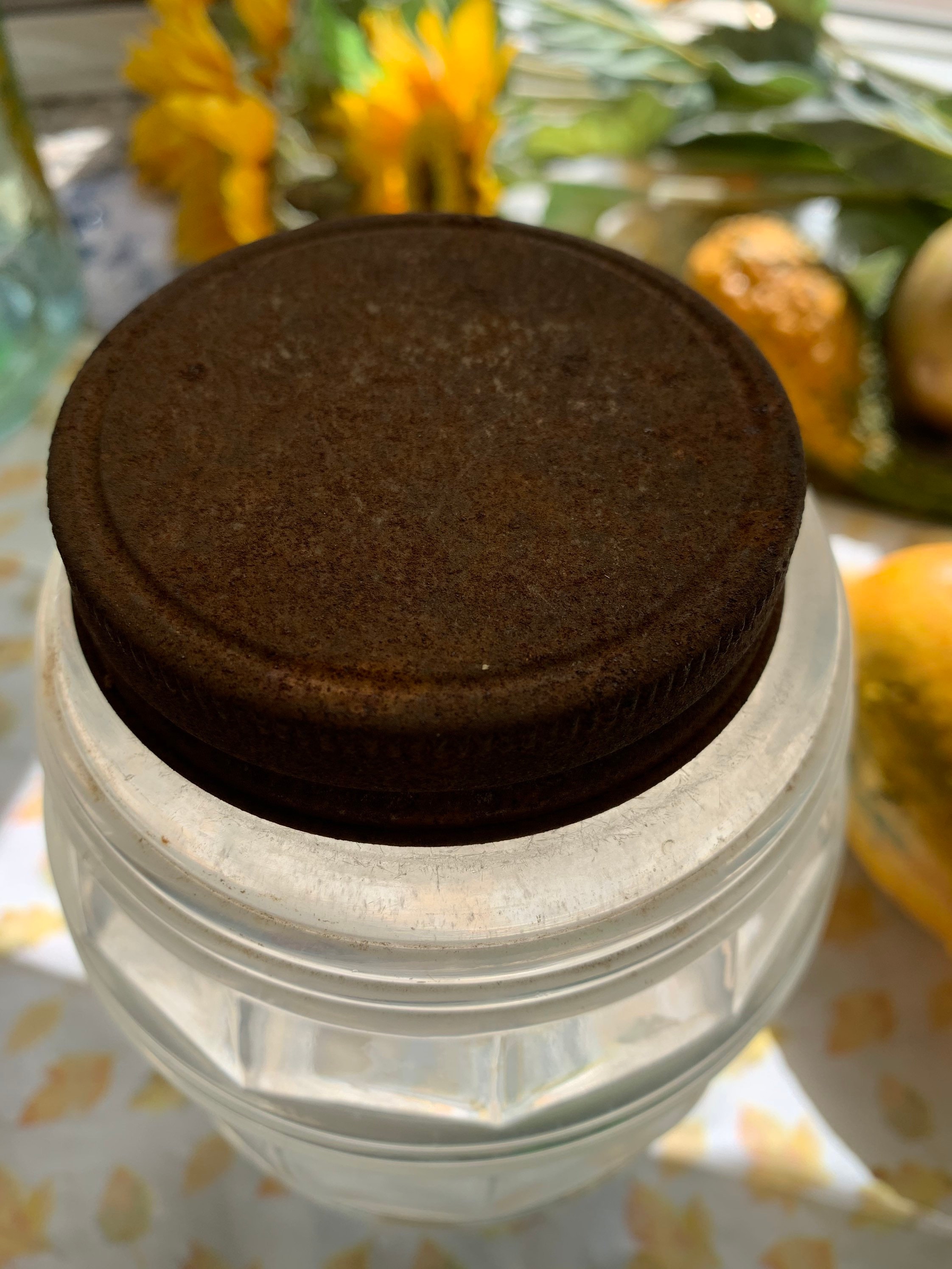 Vintage Dixie Brand Peanut Butter Jar Hazel Atlas Glass Barrel | Etsy