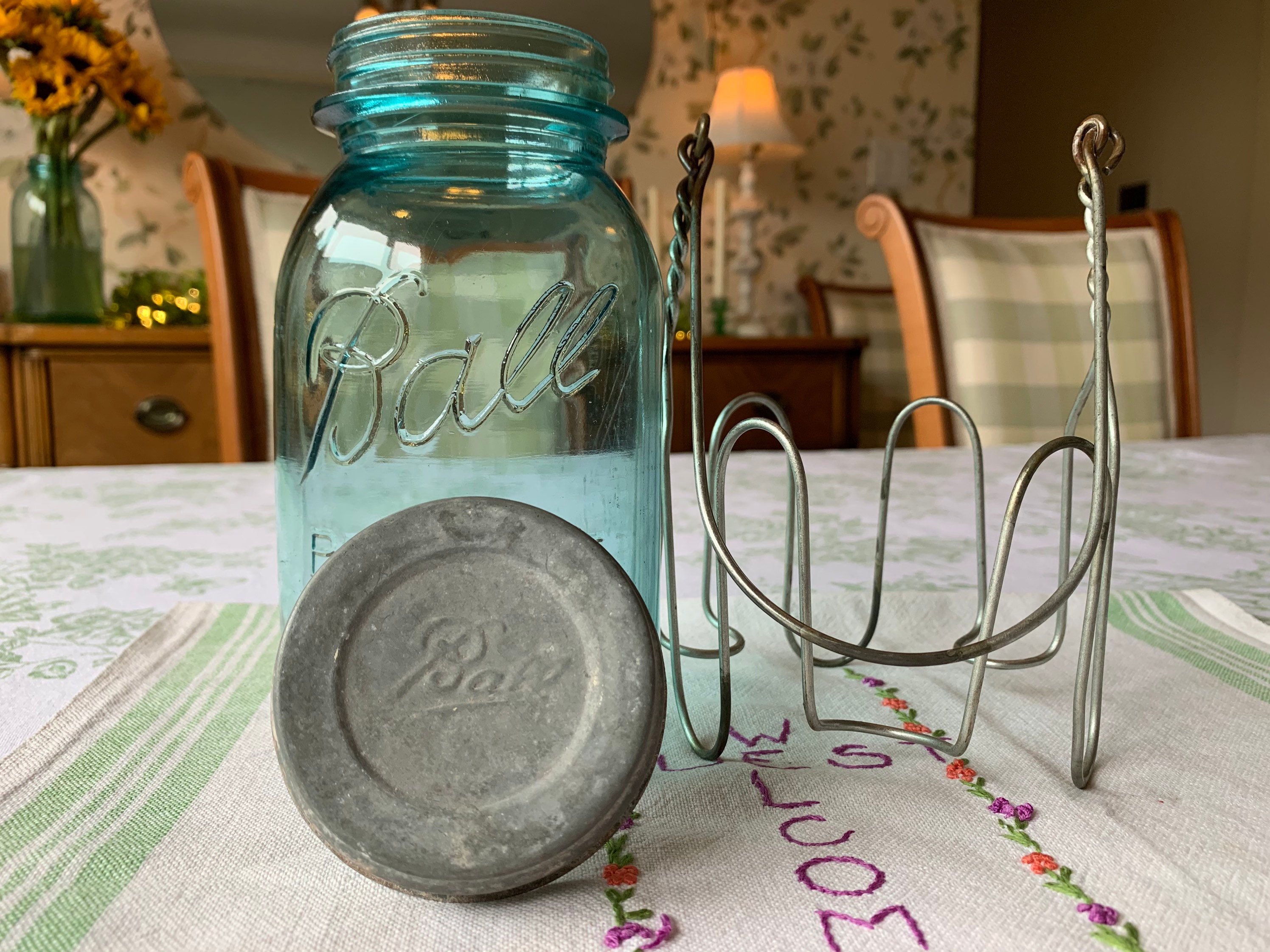 Vintage Wire Canning Jar Lifter-Holds Wire Bail Jars for quart | Etsy