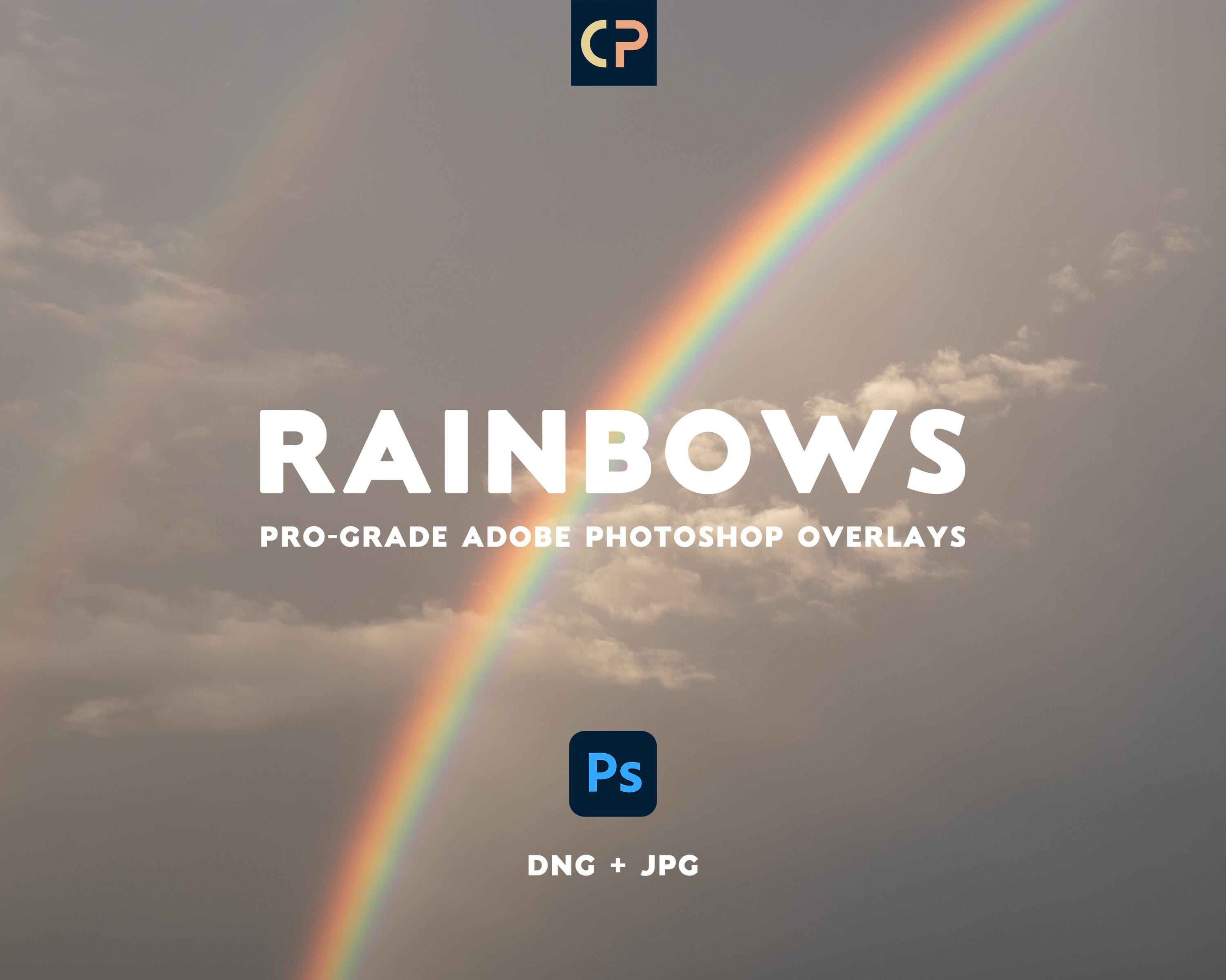 Rainbow Overlays for Adobe Photoshop! Rainbow Overlay, Sky Replacement ...