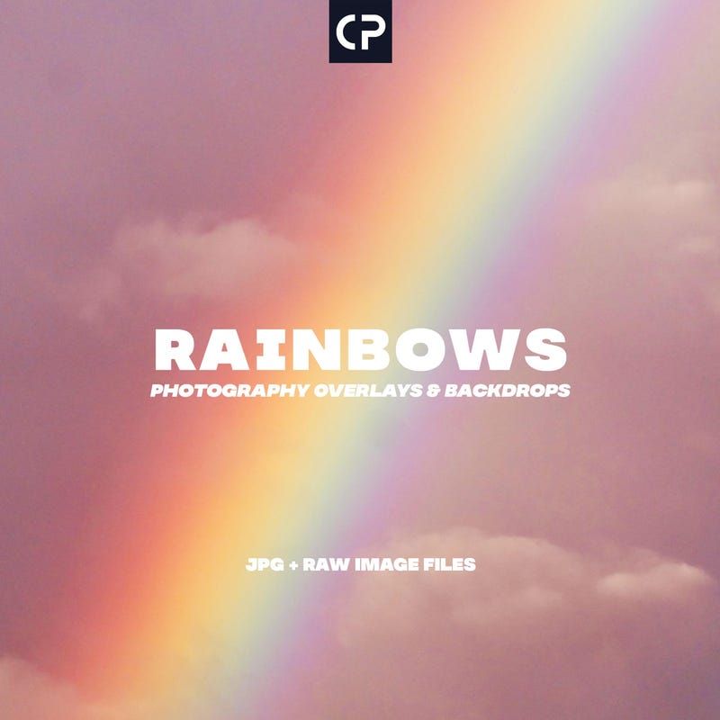 Rainbow Backdrop Overlays - Etsy