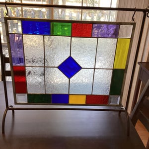 Patchwork Panel - Stained Glass Art - Etsy