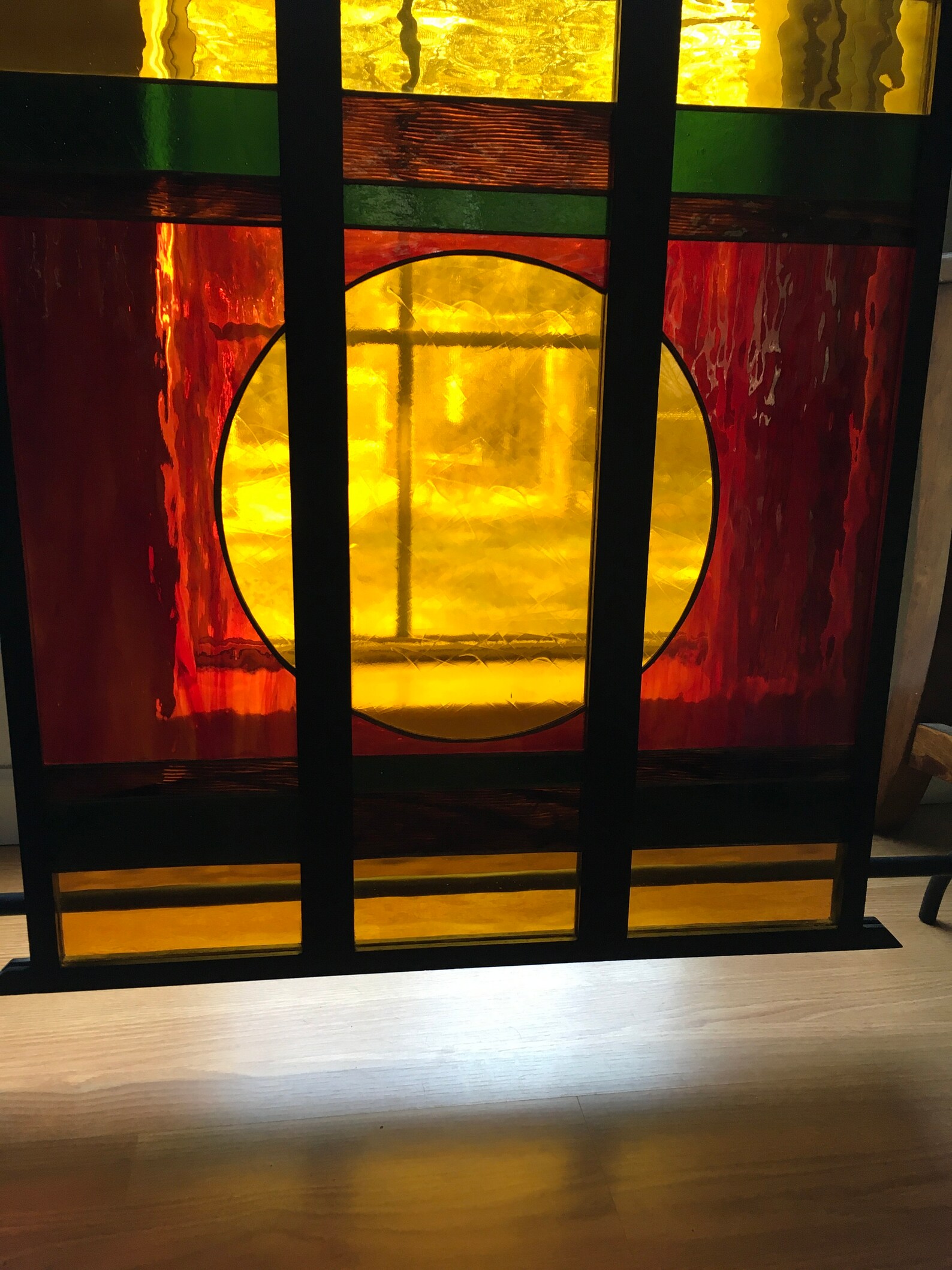 Tri-panel Stained Glass Art | Etsy