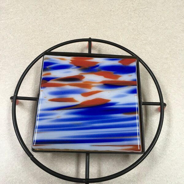 Fused Glass Trivet - Etsy