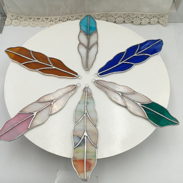 Stained Glass Feathers - Etsy