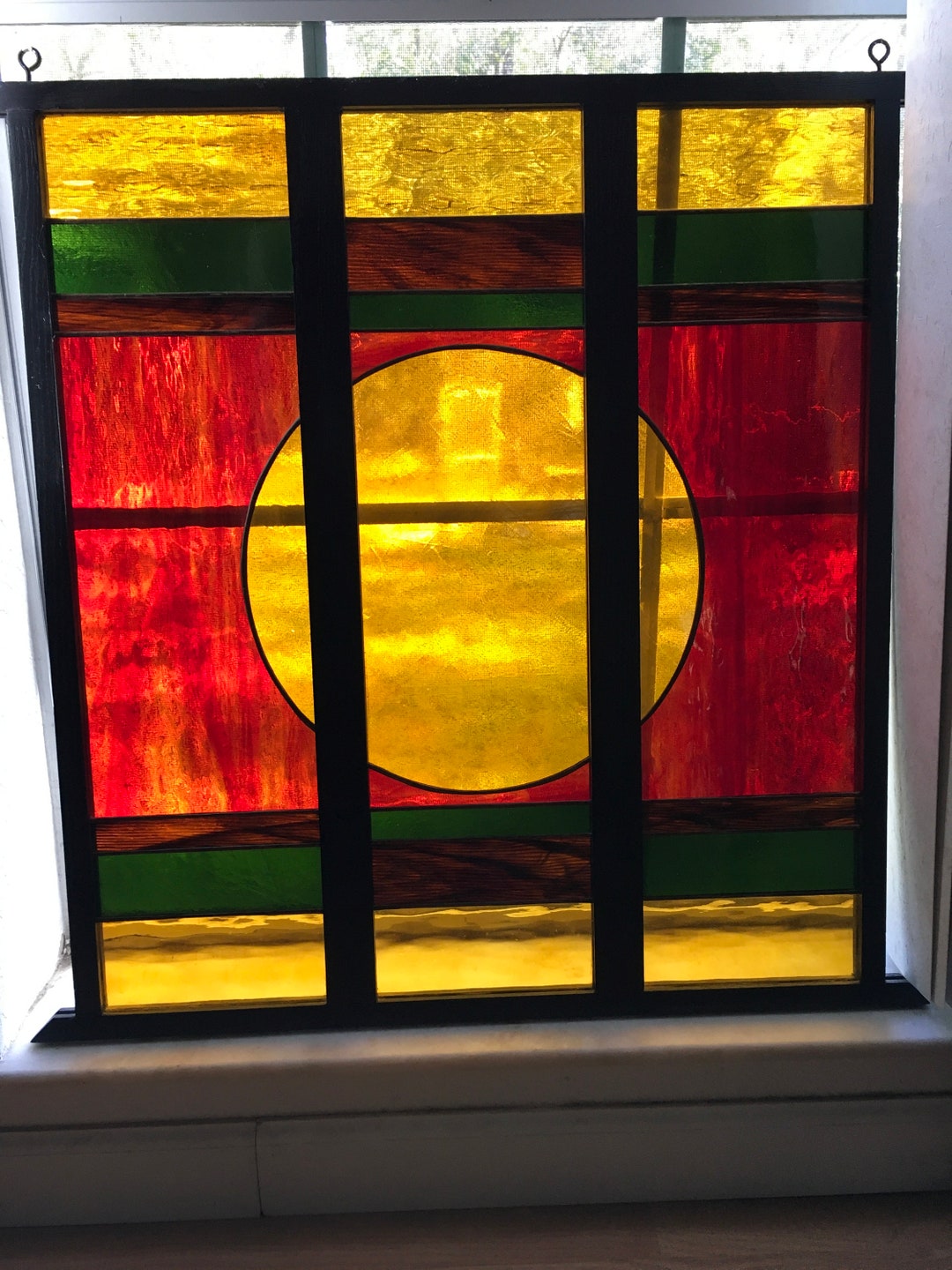 Tri-panel Stained Glass Art - Etsy