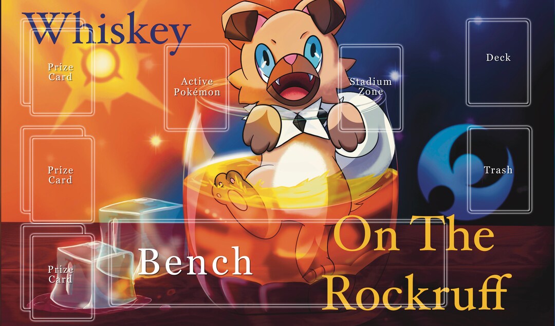 Whiskey on the Rockruff TCG Playmat - Etsy UK