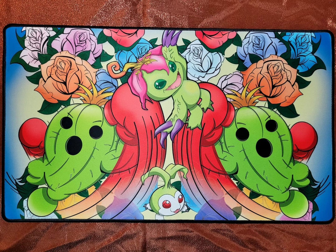 Palmon and Togemon Digimon TCG Playmat - Etsy