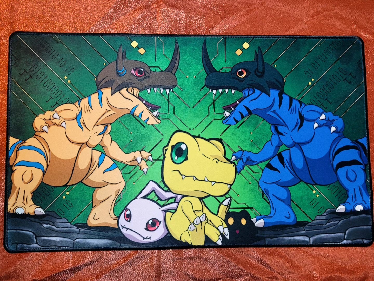 Agumon and Greymon Digimon TCG Playmat - Etsy
