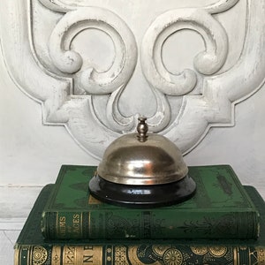 Vintage Desk Bell / Front Desk Bell / Hotel Bell / Two Tone Desk Bell ...