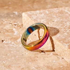 Hematite ring Etsy
