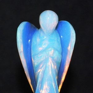 Opalite Crystal Guardian Angel Stone: Ethereal Healing Gift - Etsy