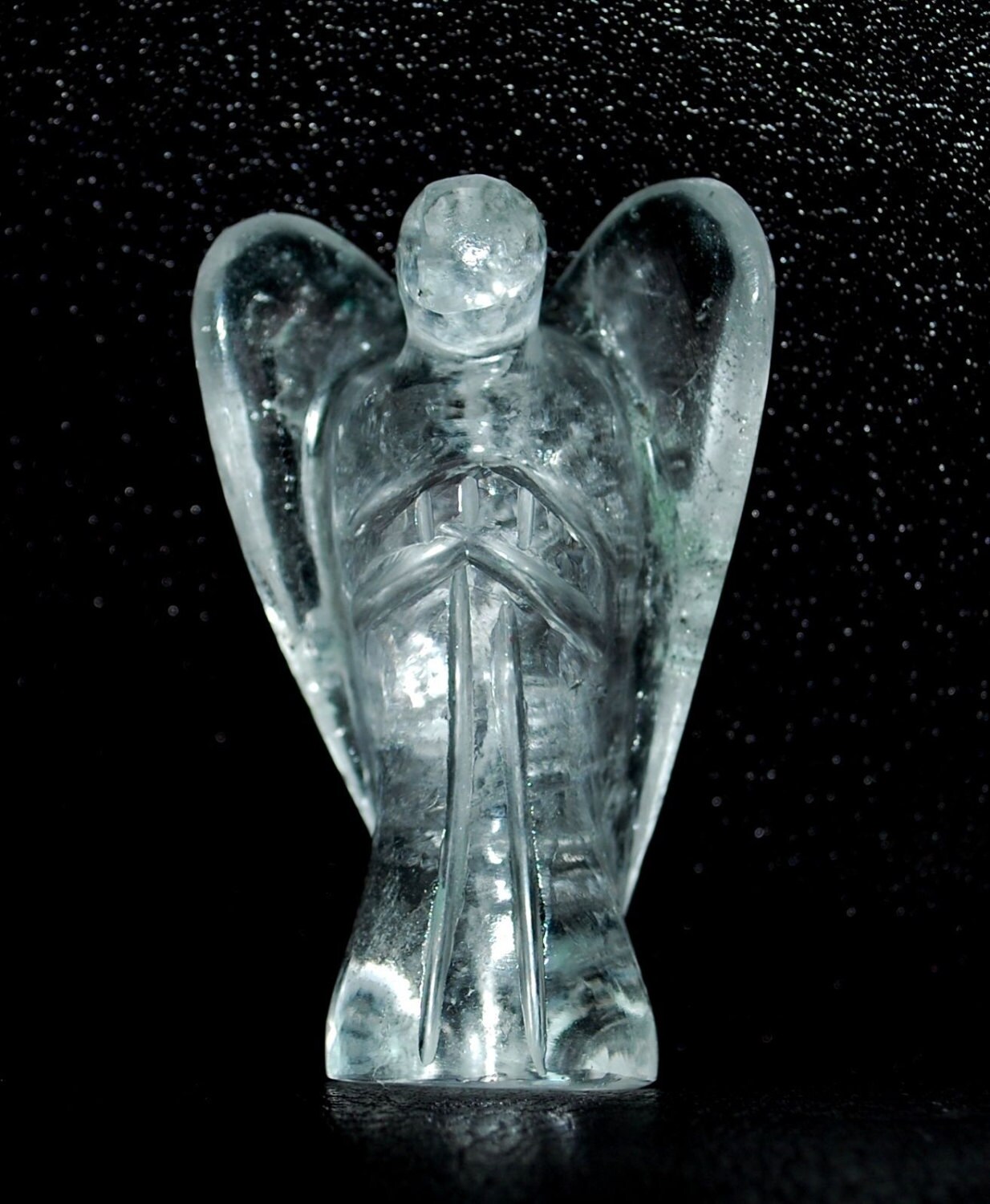 Clear Quartz Crystal Guardian Angel Stone Natural Gift Stone | Etsy