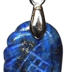 Lapis Lazuli Crystal Angel Wings Necklace Pendant With Silver Chain ...