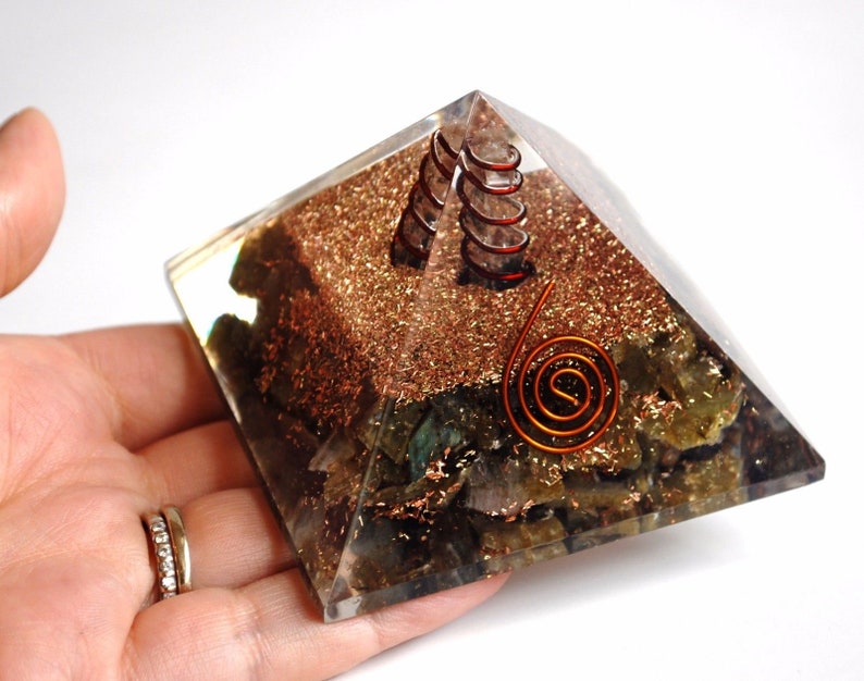 Beautiful Large Orgone Pyramid With Natural Labradorite - Etsy