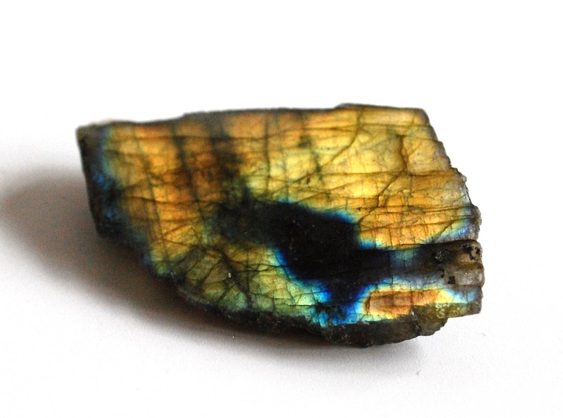 Labradorite Raw Crystal Slice (beautifully Gift Wrapped) - Stone of ...