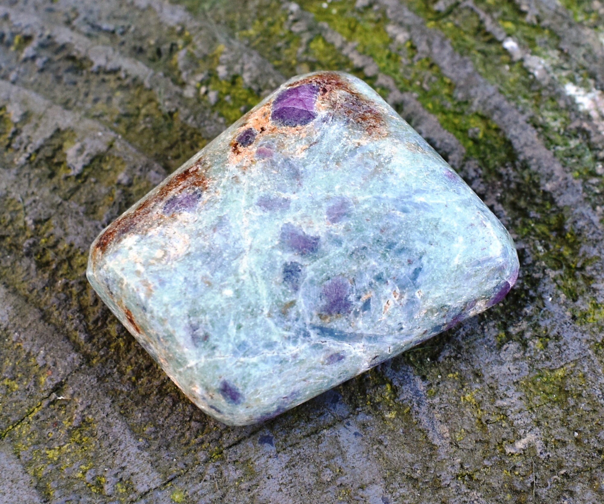 Ruby in Fuschite Combination Natural Crystal Gemstone Tumble - Etsy UK