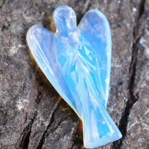 Opalite Crystal Guardian Angel Stone: Ethereal Healing Gift - Etsy