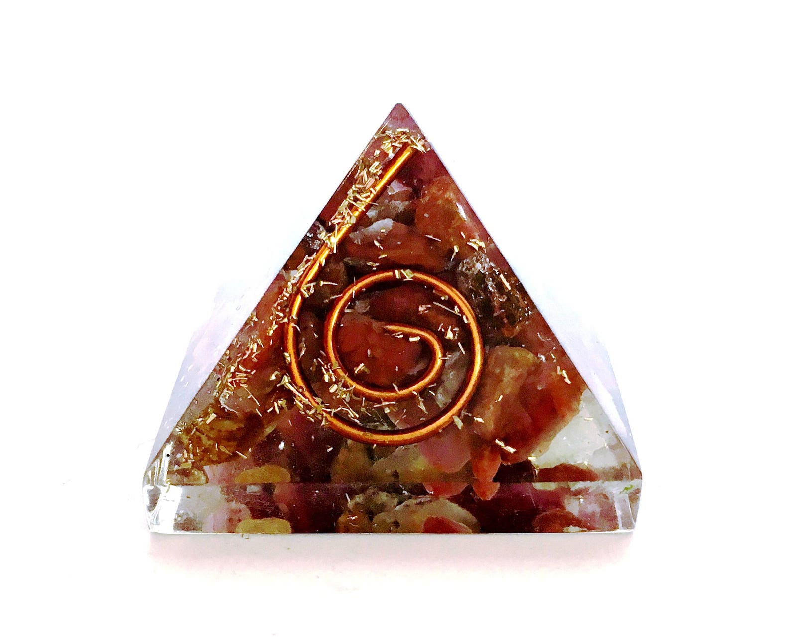 Natural Ruby Crystal Orgone Pyramid Stone of Courage - Etsy