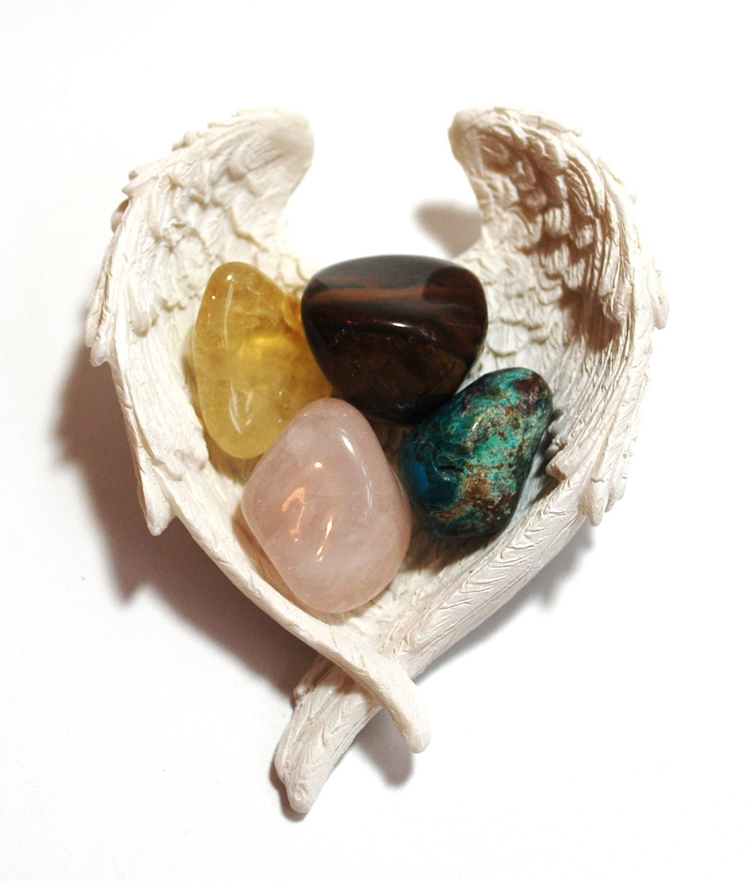 Natural Crystal Tumble Stone Healing Gift Set | Etsy