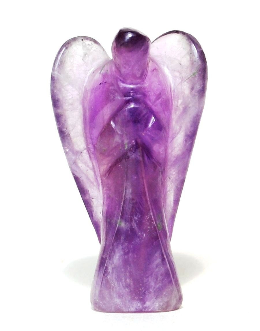 Amethyst Natural Crystal Guardian Angel Stone Unique Gemstone - Etsy