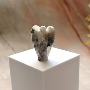 Rainbow Moonstone Crystal Guardian Angel Natural Statue - Etsy