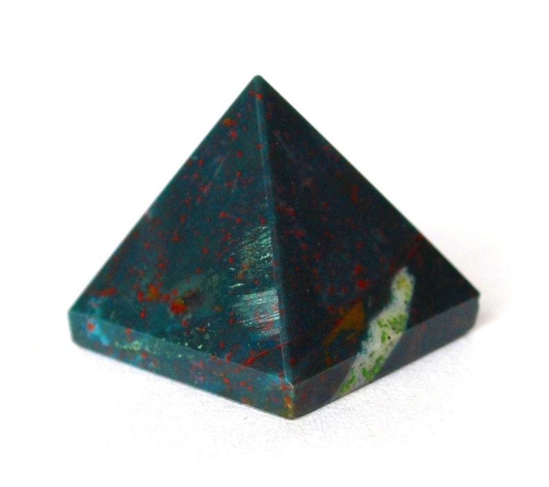 Bloodstone Hand Cut Crystal Gemstone Pyramid Natural Stone - Etsy