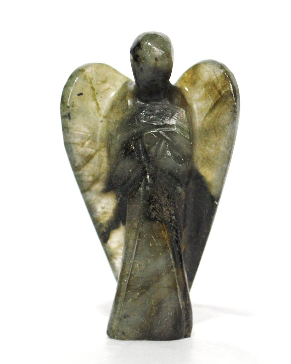 Labradorite Crystal Guardian Angel Stone Natural Statue Carved - Etsy UK