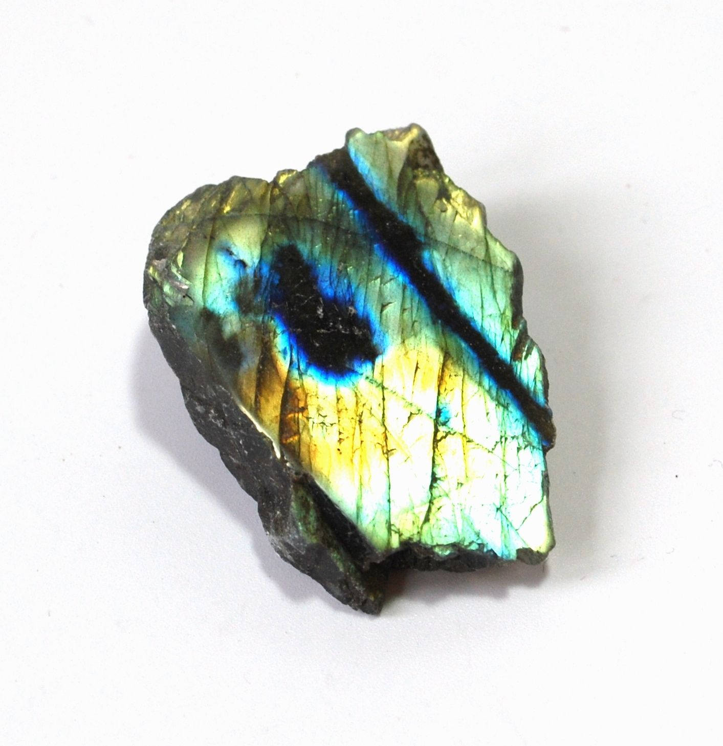 Labradorite Raw Crystal Slice (beautifully Gift Wrapped) - Stone of ...